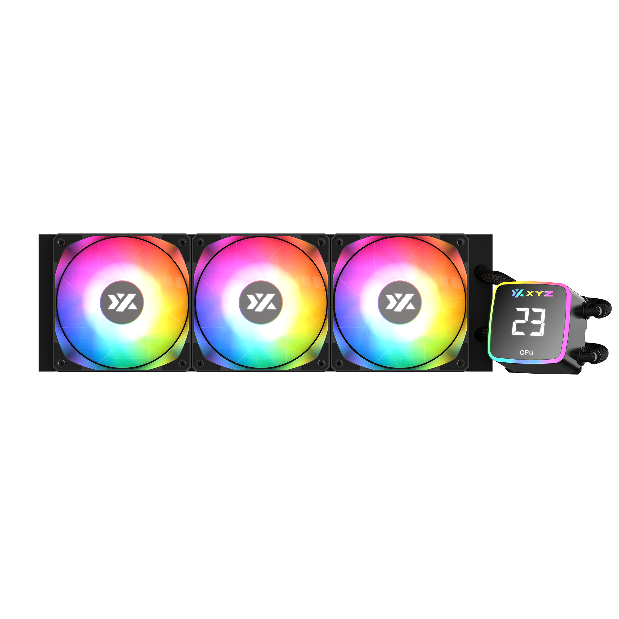 XYZ AQUAPULSE AIO 360 BLACK - XYZ PC Gear