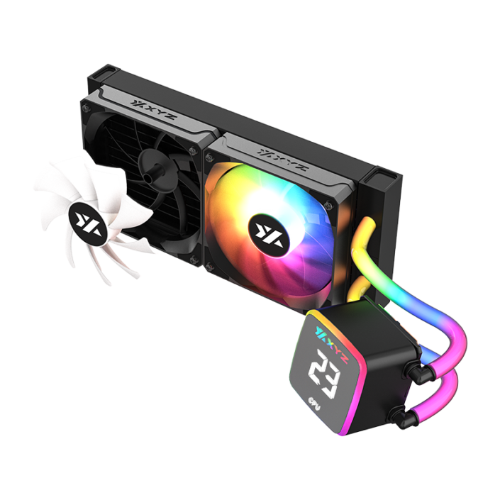 XYZ AQUAPULSE FUSION 240 AIO BLACK - XYZ PC Gear