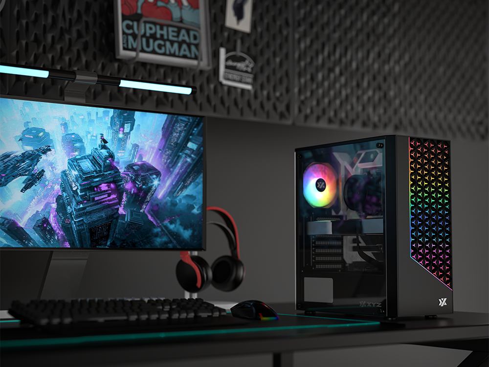 XYZ PORTAL 200 A-RGB ATX BLACK - XYZ PC Gear