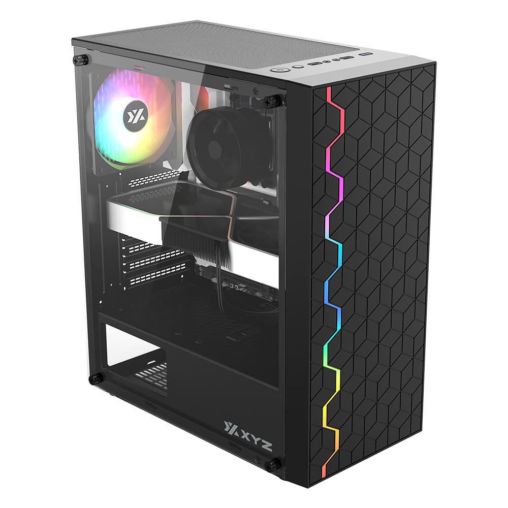 XYZ PORTAL 100 A-RGB ATX BLACK - XYZ PC Gear
