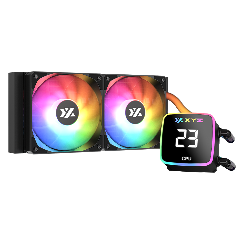 XYZ AQUAPULSE FUSION 240 AIO BLACK - XYZ PC Gear