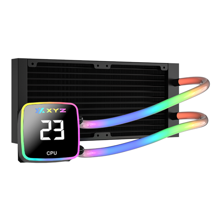 XYZ AQUAPULSE FUSION 240 AIO BLACK - XYZ PC Gear