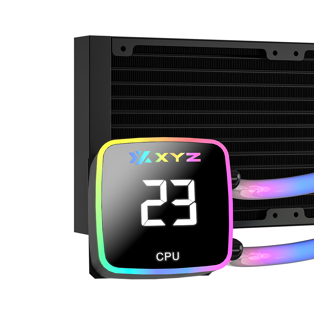 XYZ AQUAPULSE FUSION 360 AIO BLACK - XYZ PC Gear