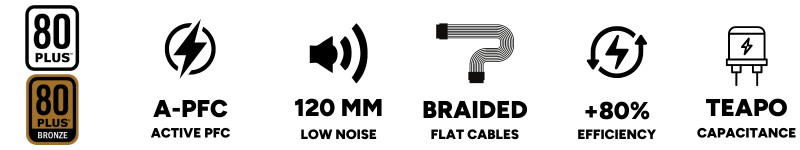 XYZ VOLT 600W 80+ WHITE - XYZ PC Gear