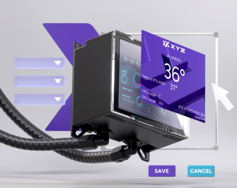 XYZ HYDROVIEW AIO 360 BLACK - XYZ PC Gear