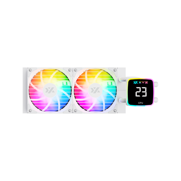 XYZ AQUAPULSE AIO 240 WHITE - XYZ PC Gear
