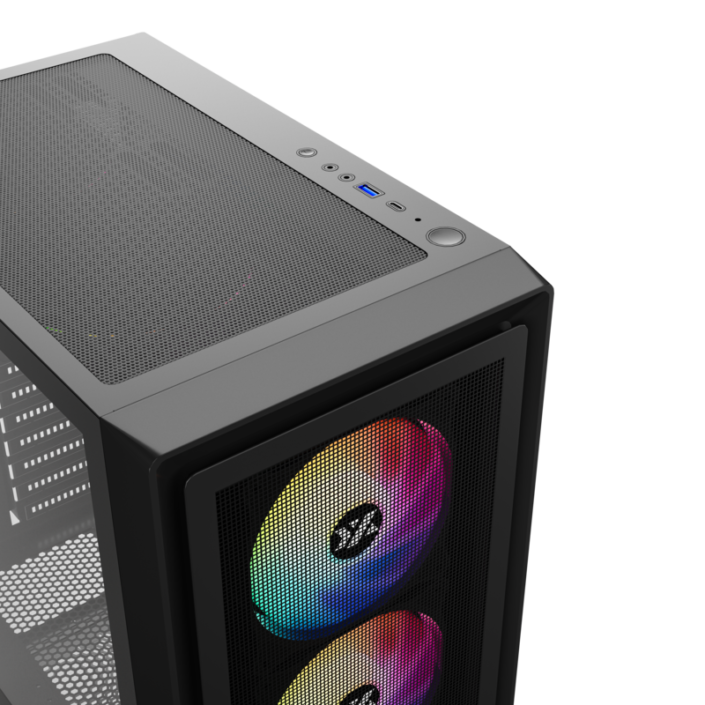 XYZ AIRONE 100-X MESH ATX BLACK - XYZ PC Gear